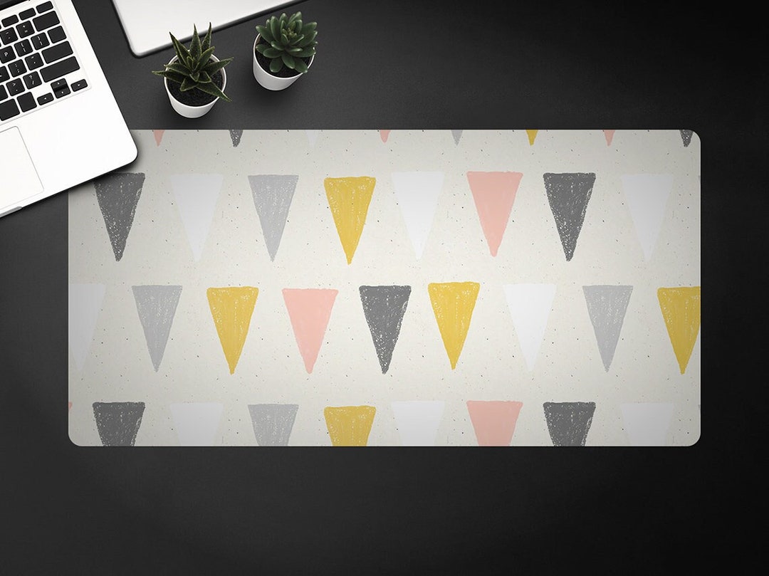 Scandinavian Pattern of Triangles Desk Pad, Table Protection ...