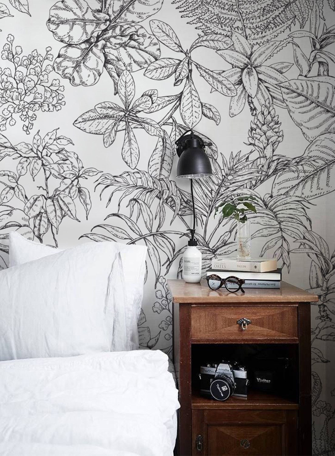 Sketch Tropical Drawing Wallpaper - Removable Wallpaper, Hand Drawn ...