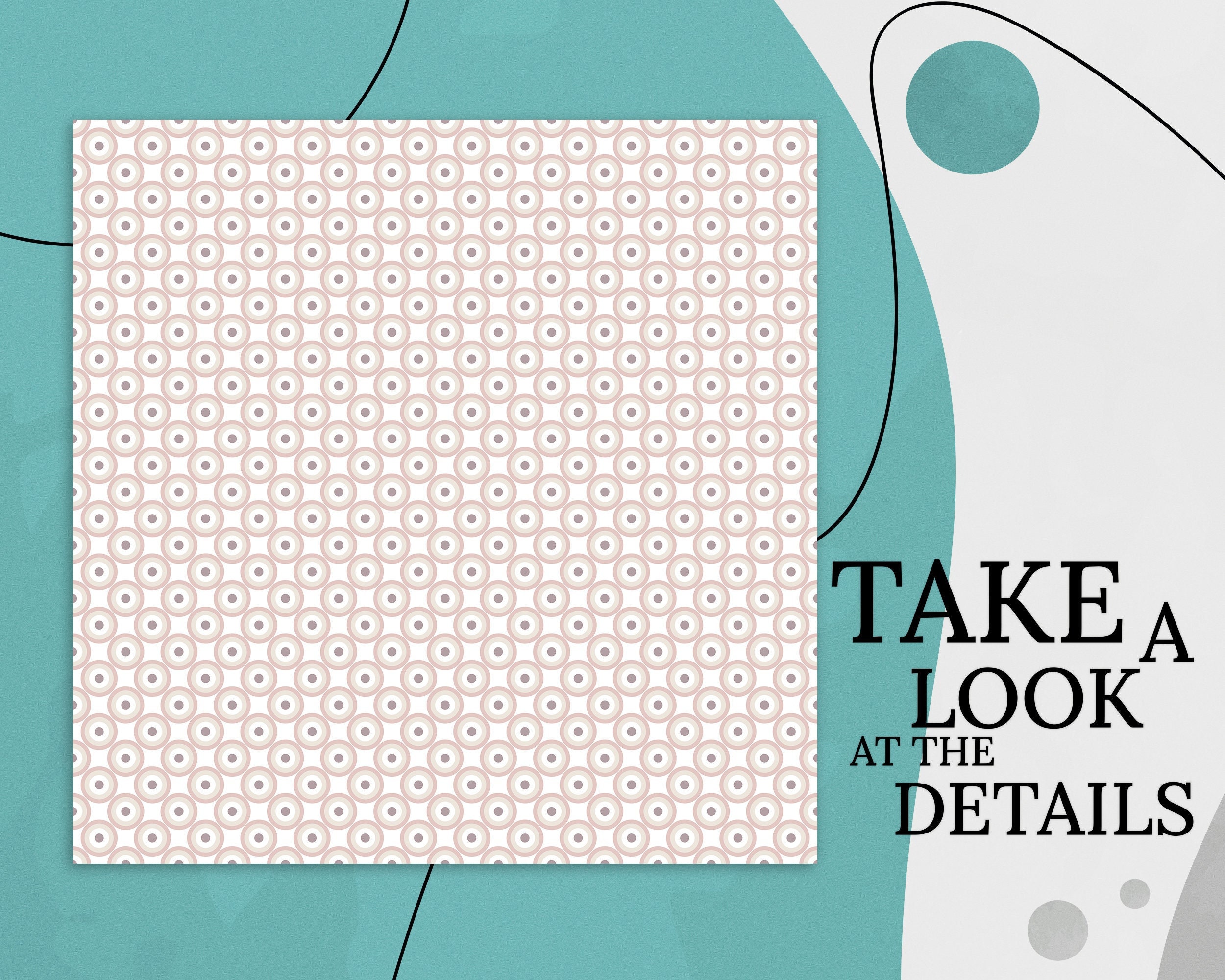 Spotted Tiny Dots Eyeball Vinyl Flooring, Pink Non Toxic Print, White ...
