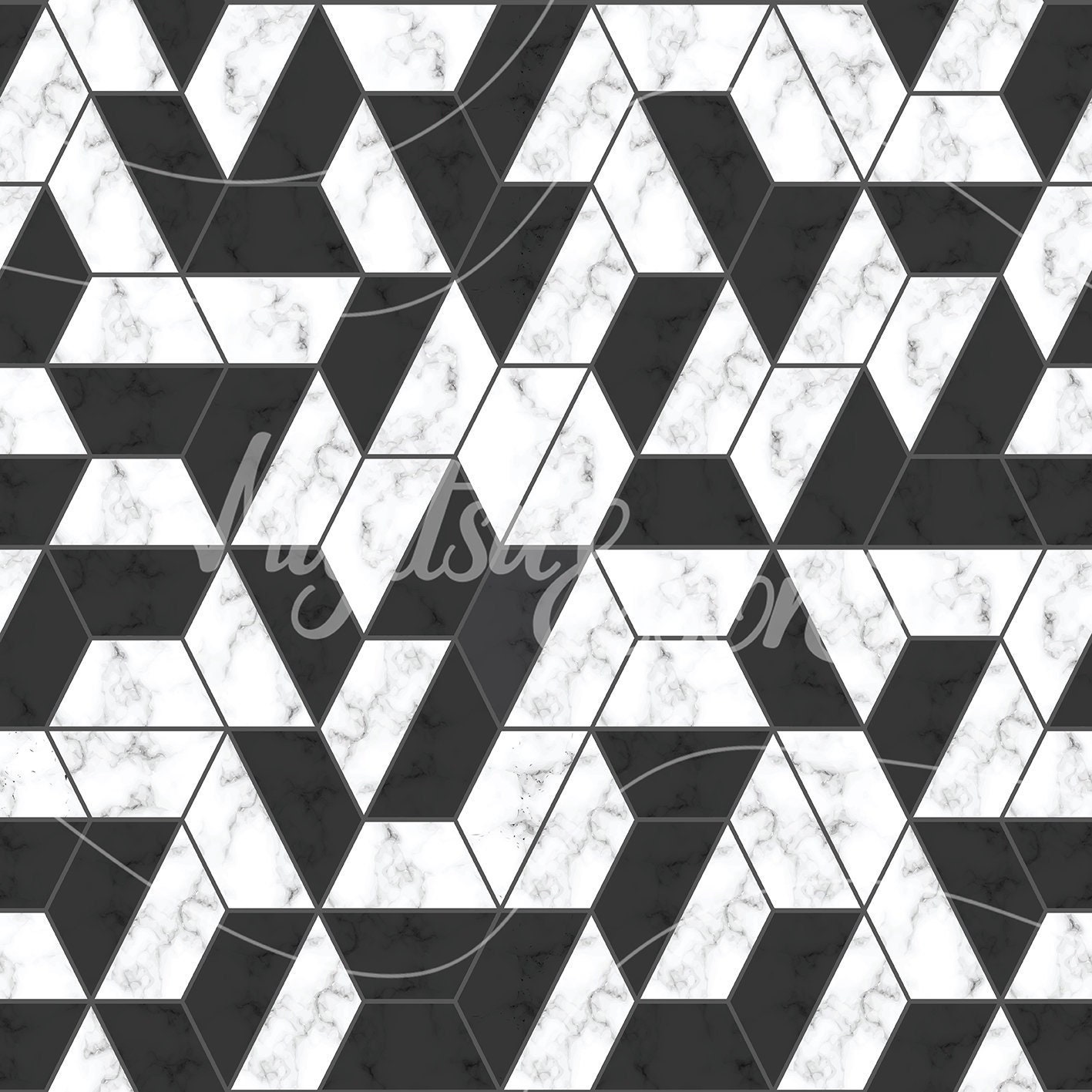 Abstract Marble Geometric Vinyl Flooring, Black Sheet Vinyl Flooring ...