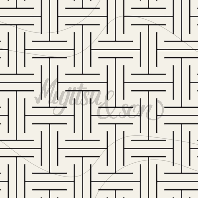 Hatch Minimal Pattern Vinyl Flooring, White Linoleum in Roll, Black ...