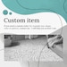 Impressionist Ink Print Vinyl Flooring, Gray Retro Floor Cover, Beige ...