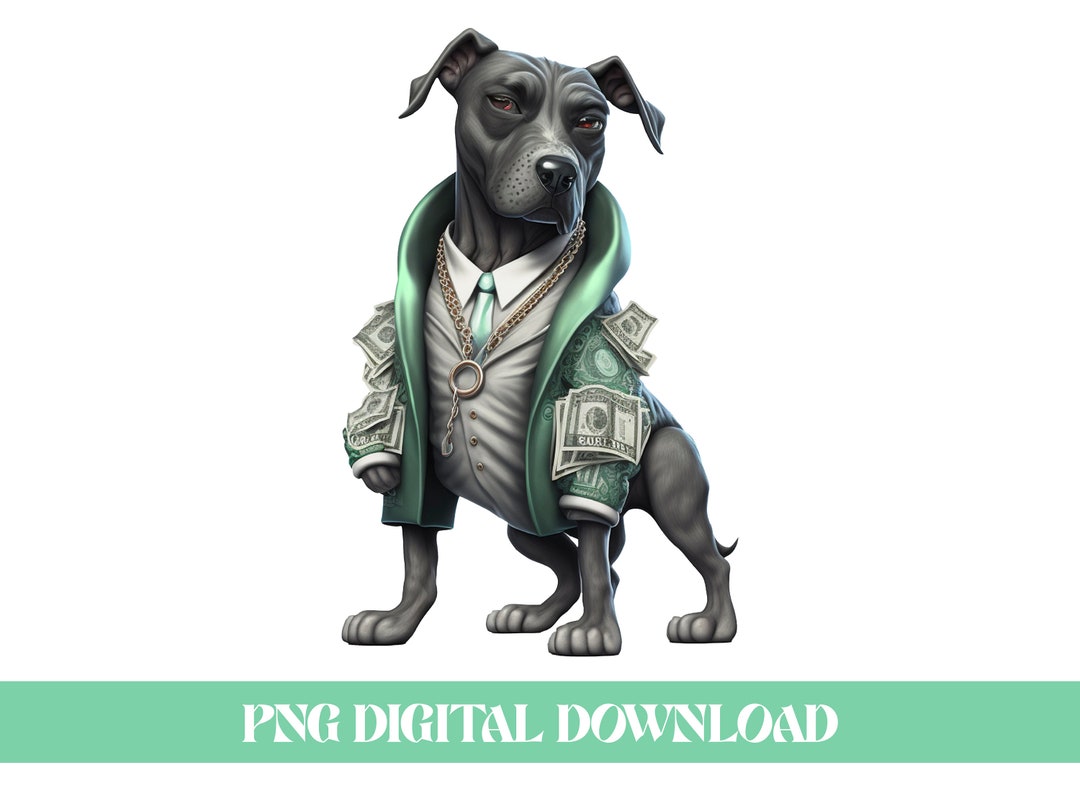 Get Money Dog Png Clip Art Hip Hop PNG Download Commercial Use - Etsy