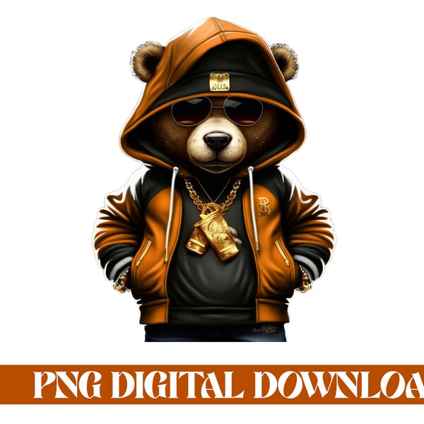 Dope Teddy Bear Png - Etsy