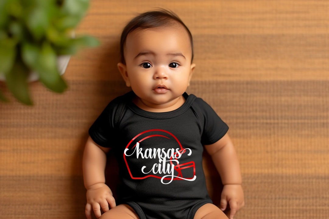 MADE IN KC Helmet Kansas City Arrowhead Gerber Onesie® Brand Unisex ...