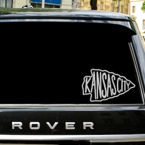 Kansas City Arrowhead Decal for Car, Truck, Water Bottle, Tumbler ...