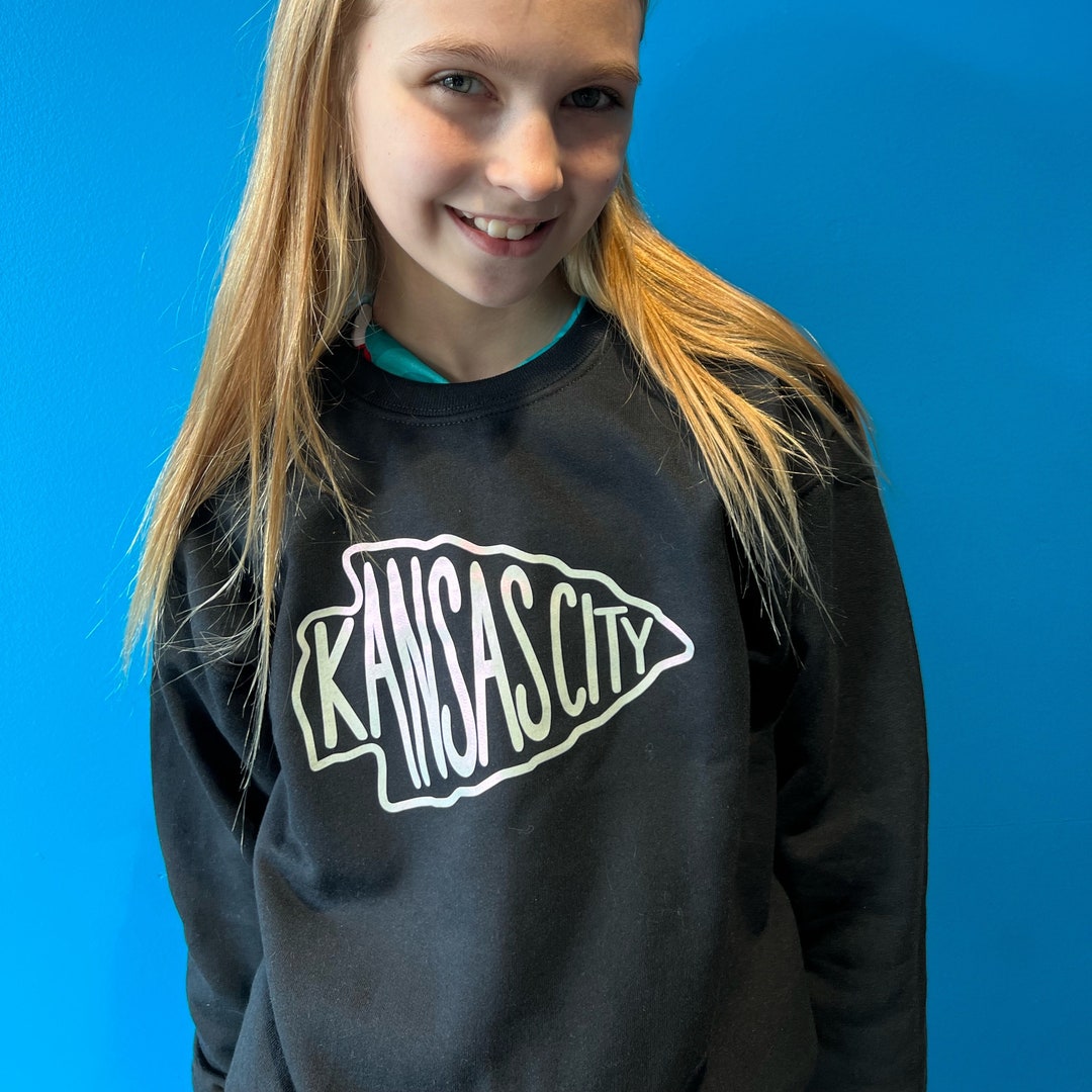 MADE IN Kansas City Kids KC Arrow Head Red Gold White Black Sweatshirt ...