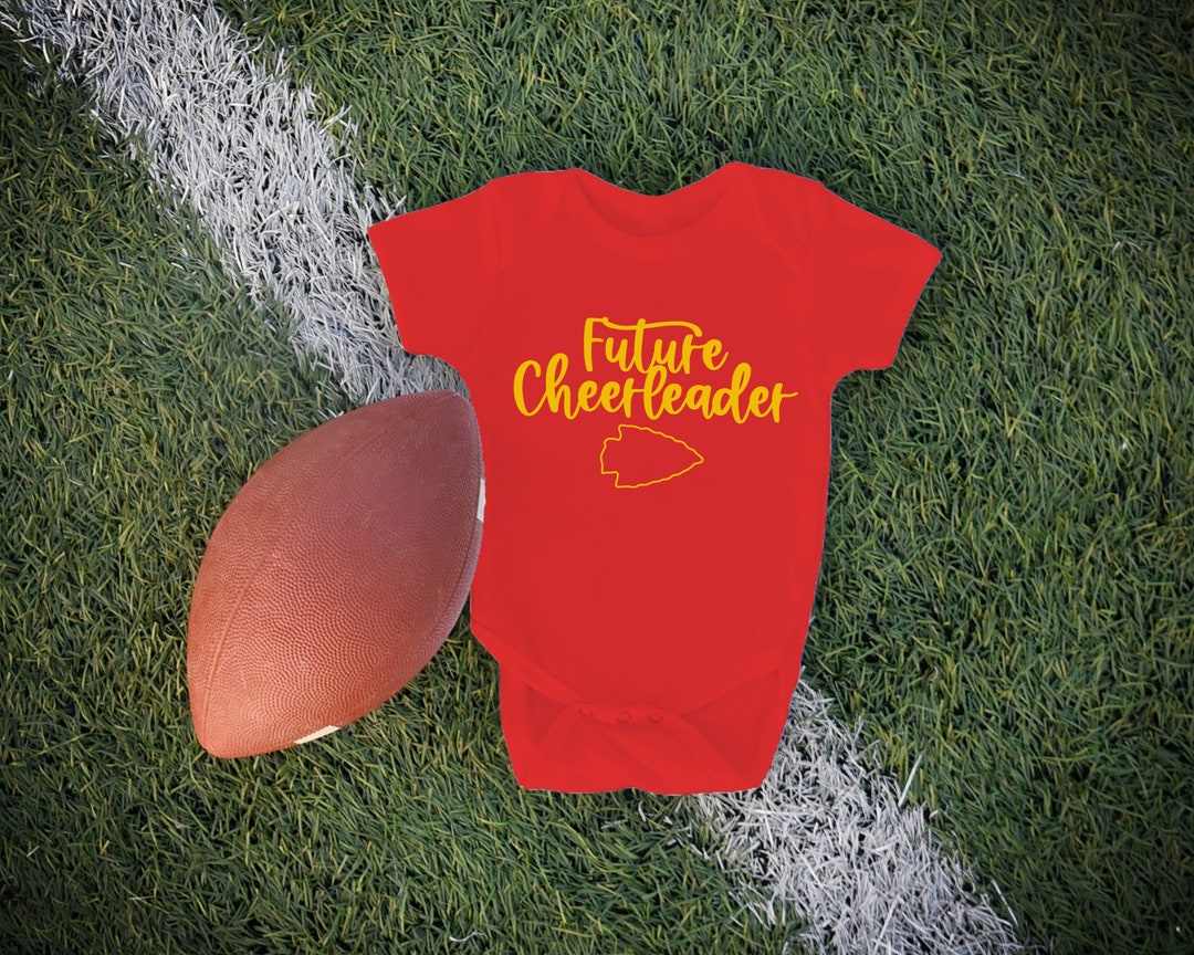 MADE in KC Future Cheerleader Kansas City Arrowhead Gerber ONESIE ...