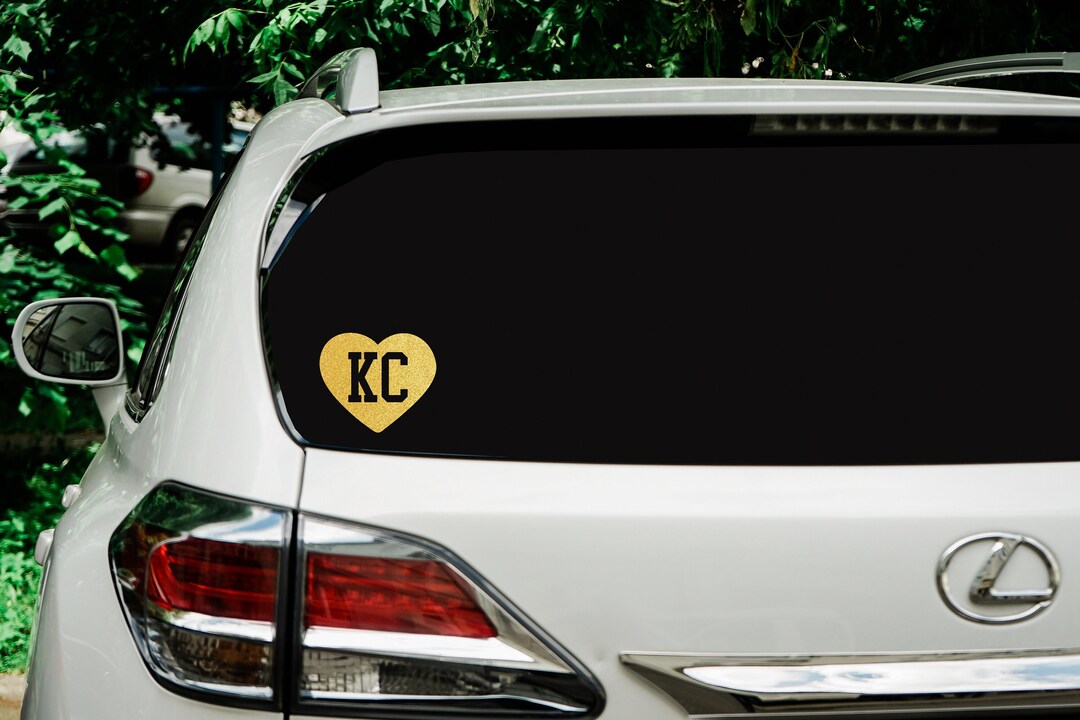 Kansas City Heart Decal for Car, Truck, Water Bottle, Tumbler Sticker ...