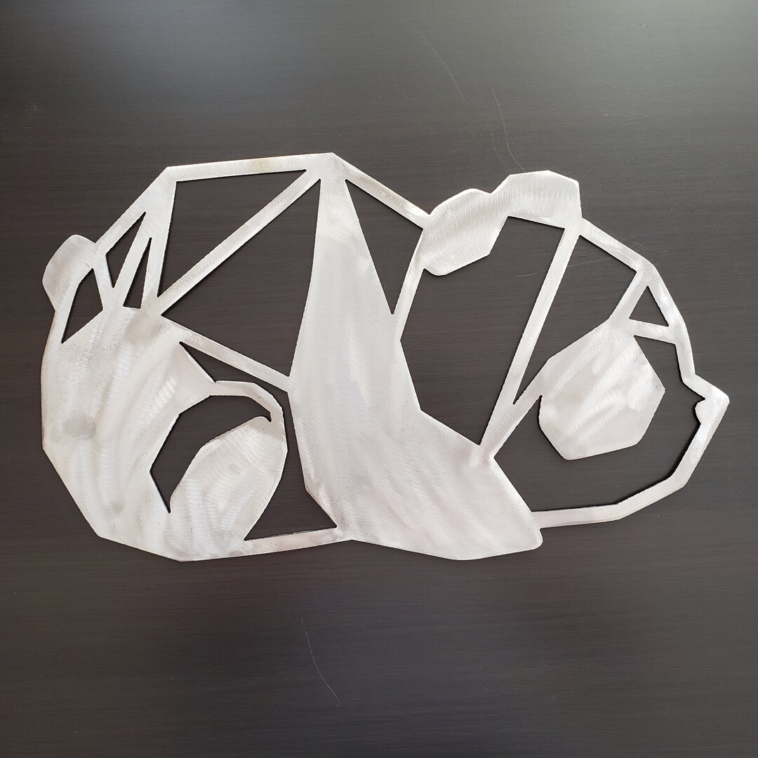 Panda Metal Wall Art - Etsy