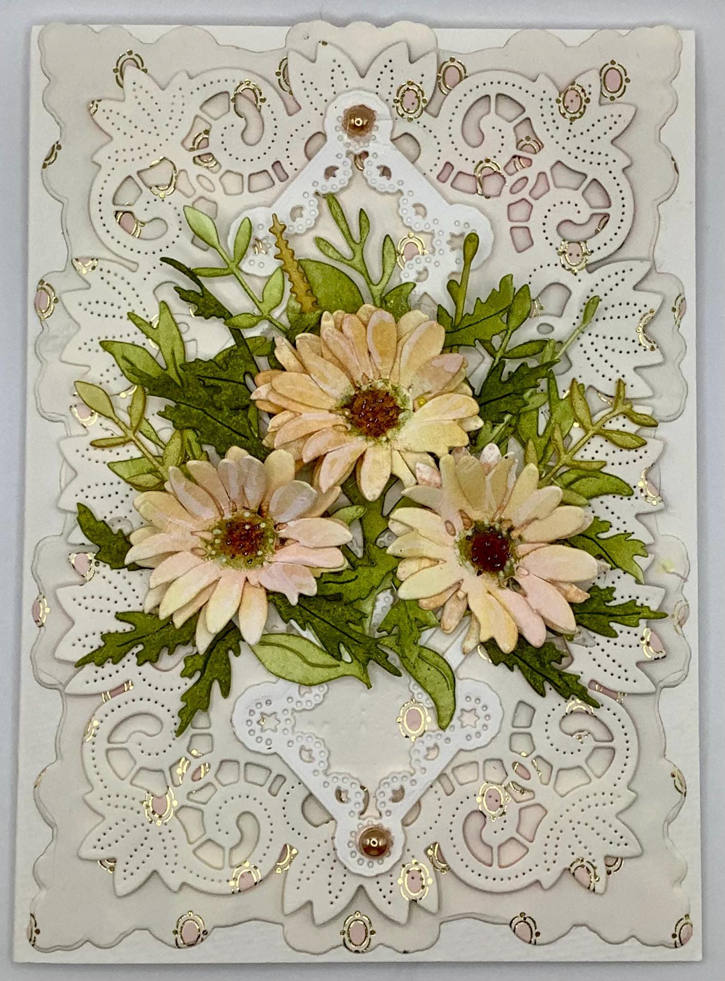 Flower Card - Etsy