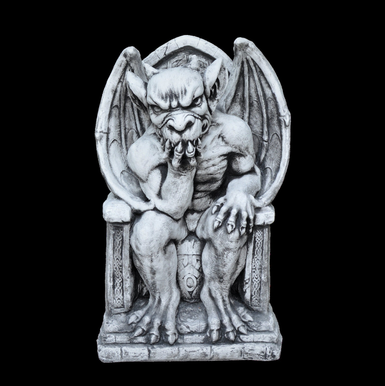 Lucifer statue outdoor to add some resin art. Giant ancient | Etsy