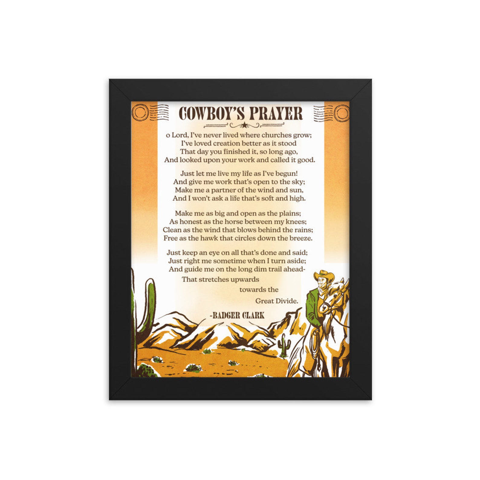 Cowboy's Prayer - Etsy