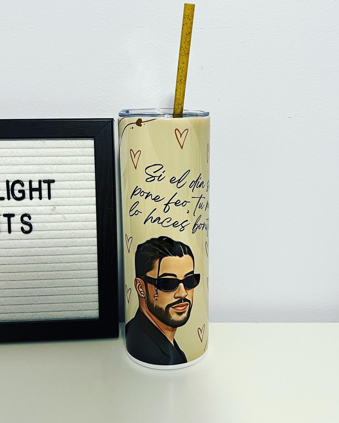 Bad Bunny Un Verano Sin Ti Tumbler, Bad Bunny Gift, Skinny Tumbler ...