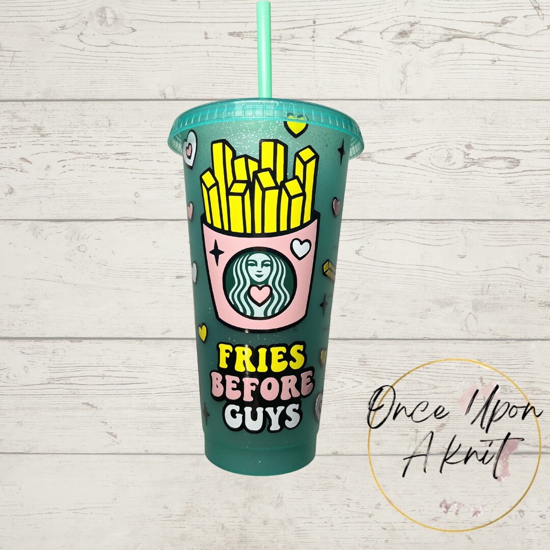 Fries Before Guys Starbucks Valentine’s Day Cold Cup - Etsy