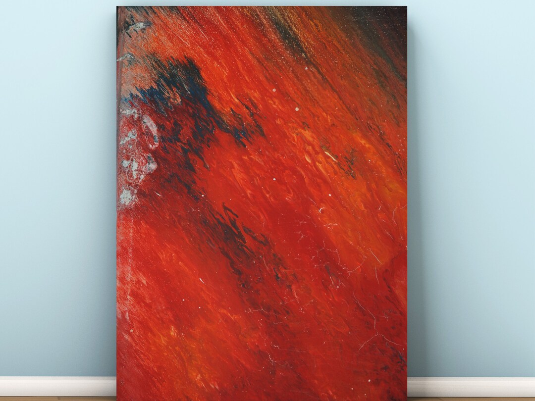 Gentle Fire: Moments of Dark Red and Blue Resembling Intimate Flames - Etsy