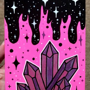 Space Drip Crystals Painting - Etsy
