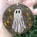 Wood Burned Ghost Ornament - Etsy