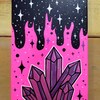 Space Drip Crystals Painting - Etsy