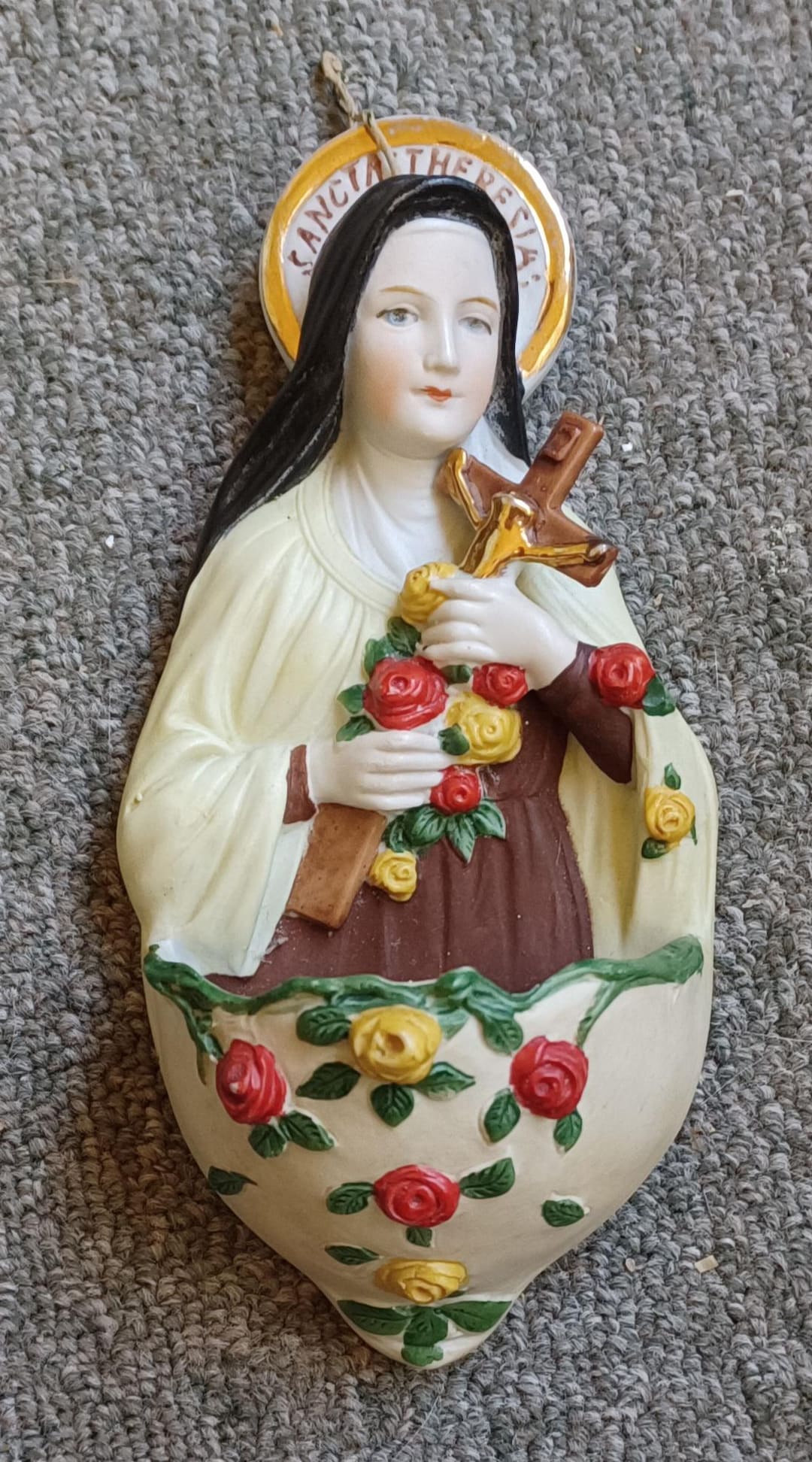 Vintage St Theresa Holy Water Font - Etsy