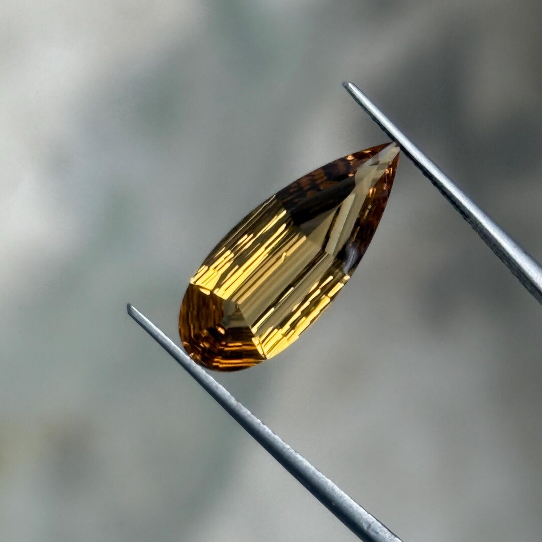 Honey Quartz Concave Pear Cut 5.37cts 20x8x5.5mm - Etsy