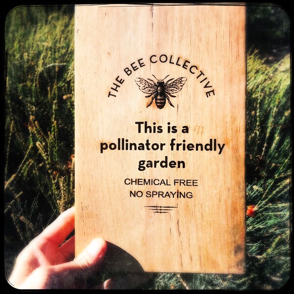 Pollinator Friendly Garden Sign - Etsy