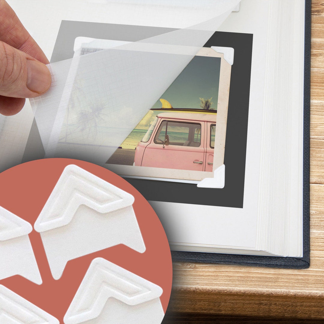 Photo Corner Stickers, 240 Adhesive Picture Mounting Stickers for ...