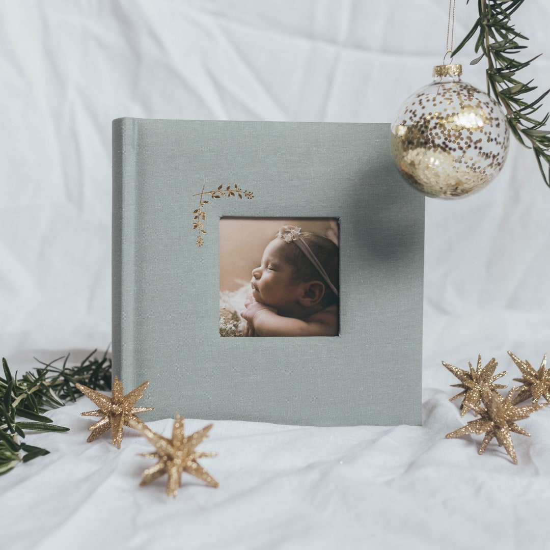 Linen Photo Album With Window 8.6 X 8.6 200 - Etsy