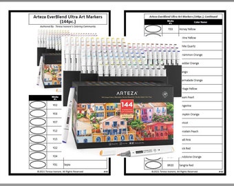 Arteza Everblend Chart - Etsy