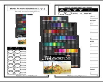 Shuttle Markers Color Chart - Etsy