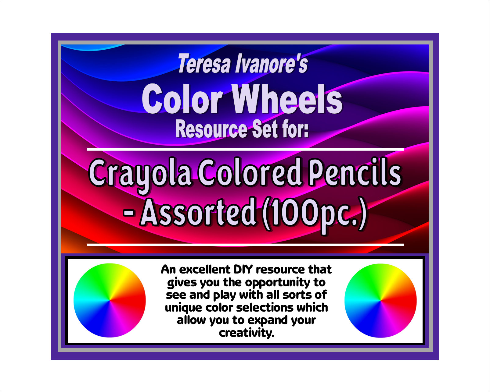 Crayola Colored Pencils 100pc. Color Wheel Set by Teresa Ivanore - Etsy