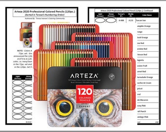 Arteza Color Chart - Etsy UK