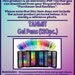 Swatch Form: TANMIT Gel Pens (120pc.) (black & White Version) - Etsy