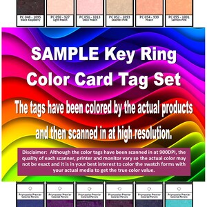 Keyring Color Tags For: Prismacolor Premier Pencils 150pc. Includes ...