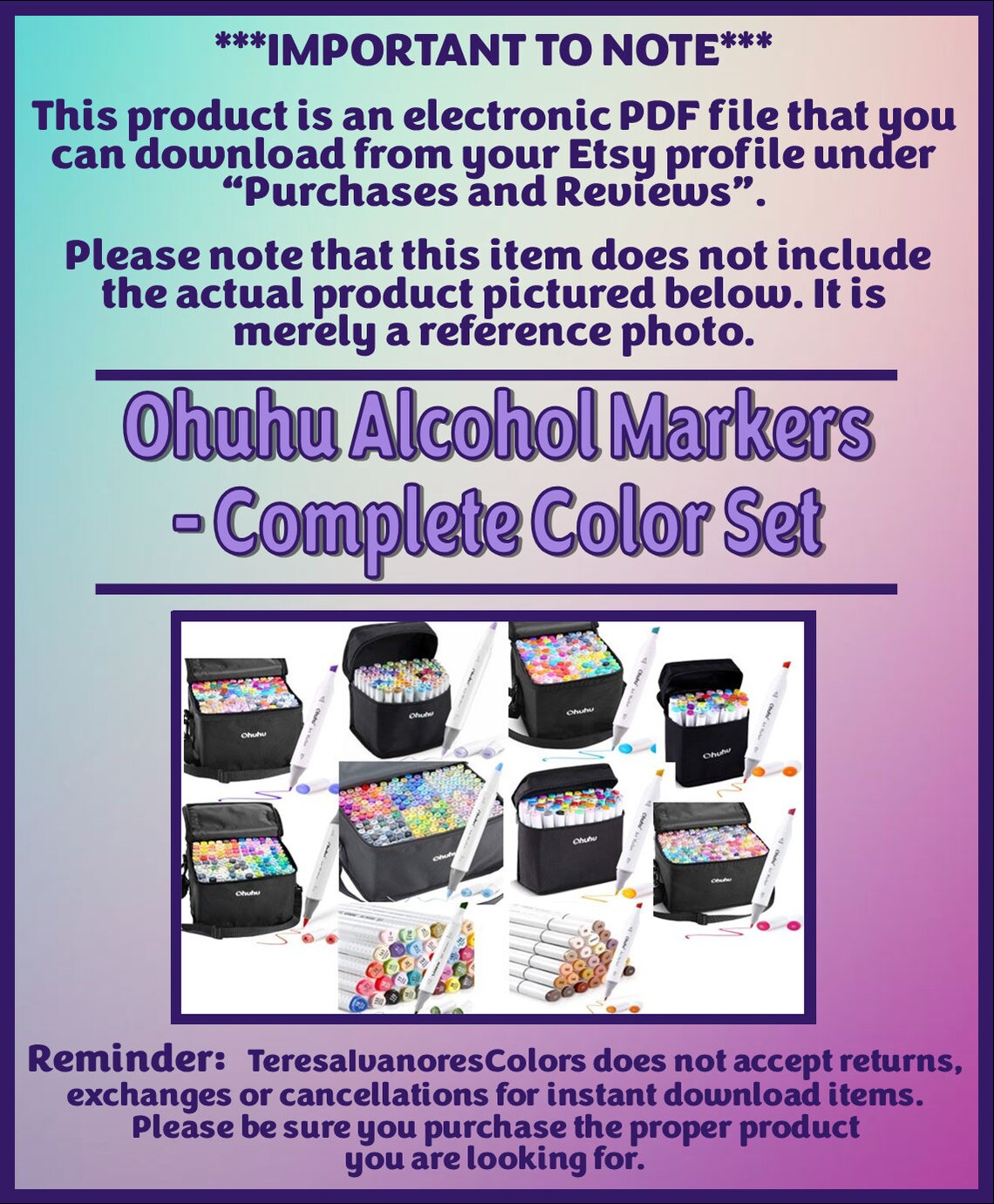 Swatch Form: Ohuhu Alcohol Markers Complete Color Set black and White ...