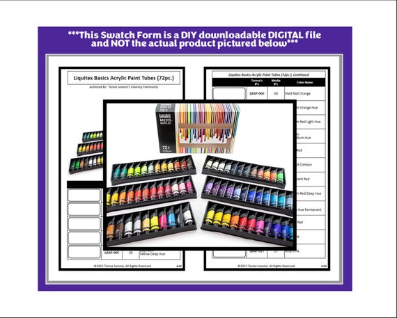 Liquitex Acrylic Paint Color Chart Liquitex® BASICS 8 Colour Acrylic