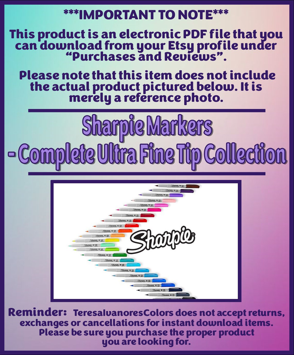 Swatch Form: Sharpie Markers - Complete ULTRA FINE TIP Collection ...