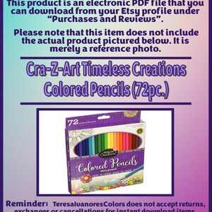 Cra-z-art Timeless Creations Colored Pencils 72pc. Greys Included Color ...