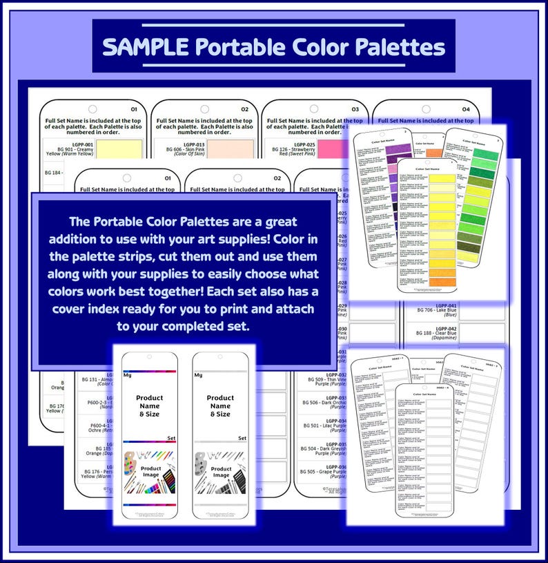 Color Palette Cards: Guangna Acrylic Markers (241pc.) Brush Tip ...