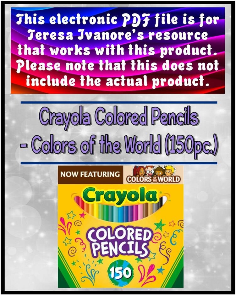 Swatch Form /color Chart For: Crayola Colored Pencils With - Etsy Australia