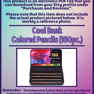 Swatch Form: Cool Bank Colored Pencils (160pc.) (black & White Version ...