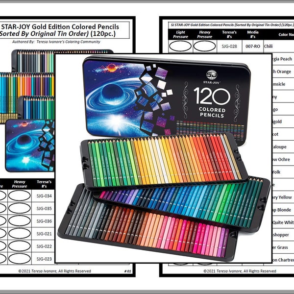 Starjoy Gold 120 Swatch Chart - Etsy UK