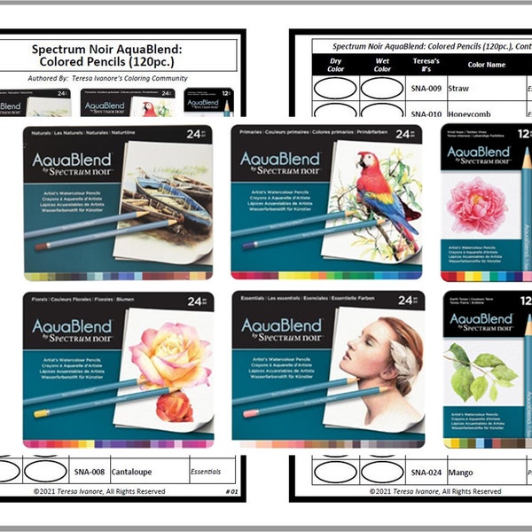 Spectrum Noir Marker Chart - Etsy