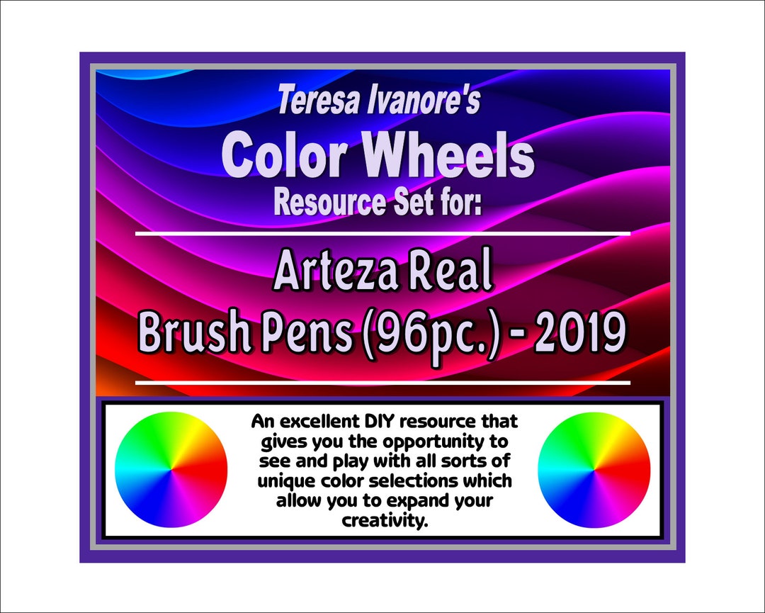 Arteza Real Brush Pens (096pc.) - Color Wheel Set by Teresa Ivanore - Etsy