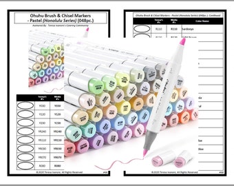 Ohuhu Swatch Chart - Etsy