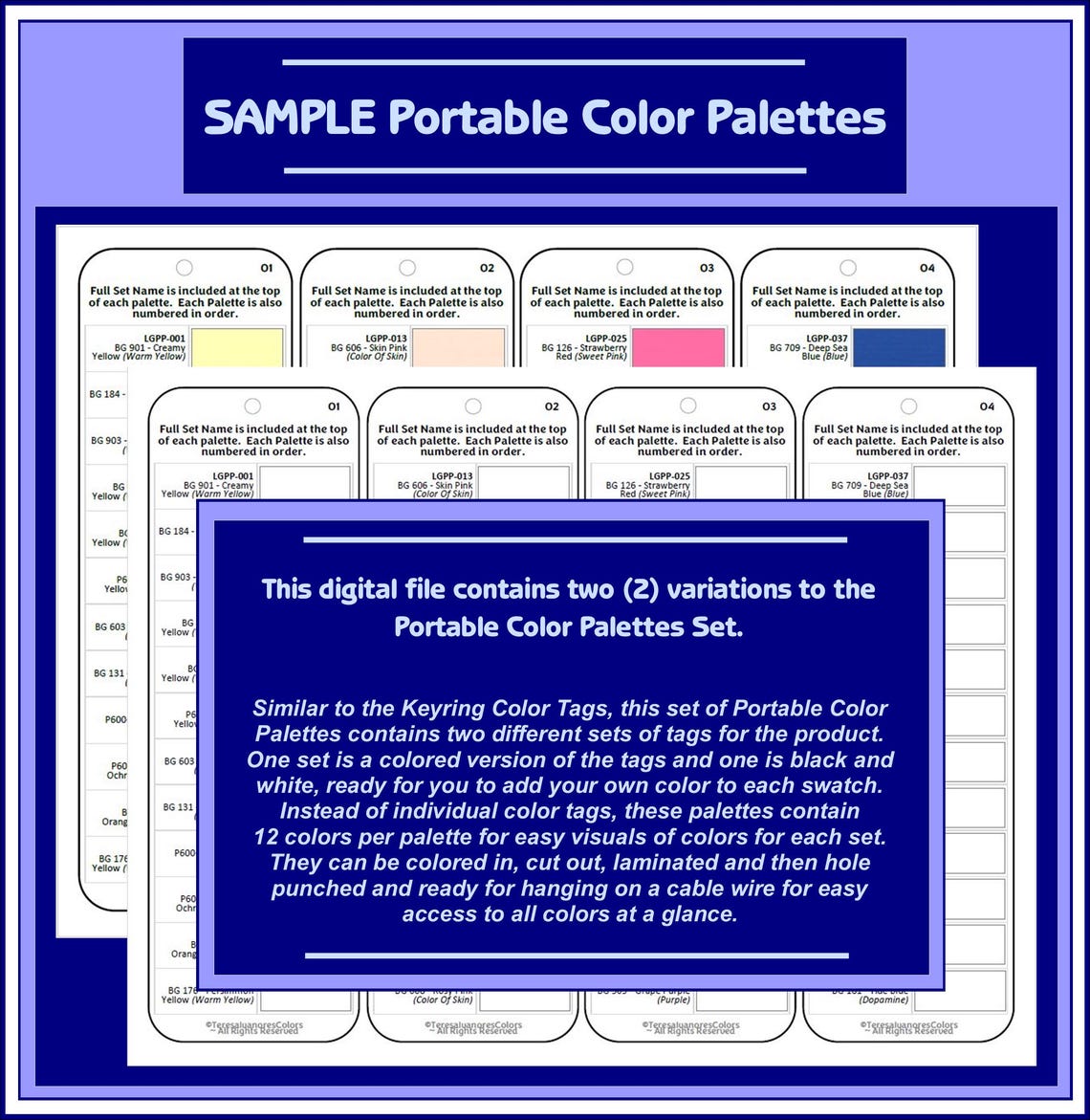Color Palette Cards: Guangna Acrylic Markers (241pc.) Brush Tip ...