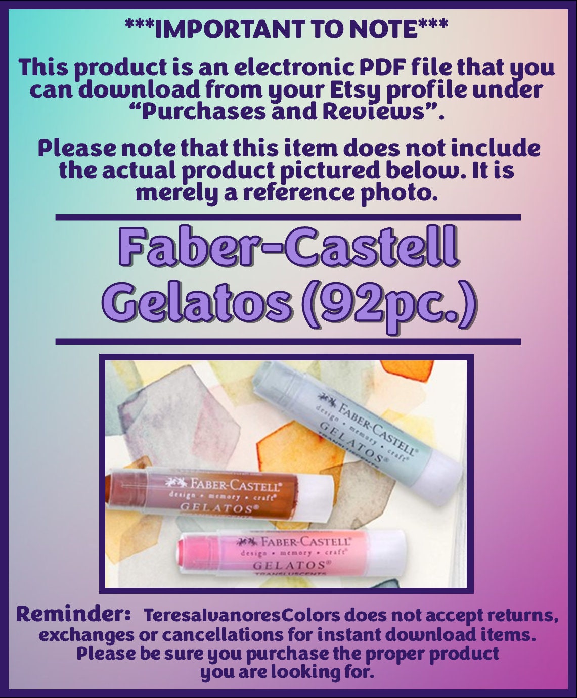 Faber-castell Gelatos (092pc.) - Complete Set - (greytones Included ...