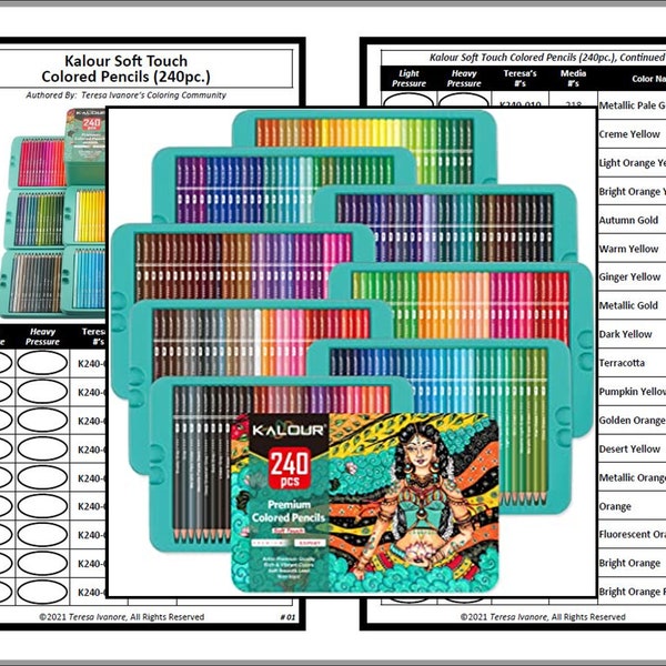 Kalour 300 Swatch Chart - Etsy Australia