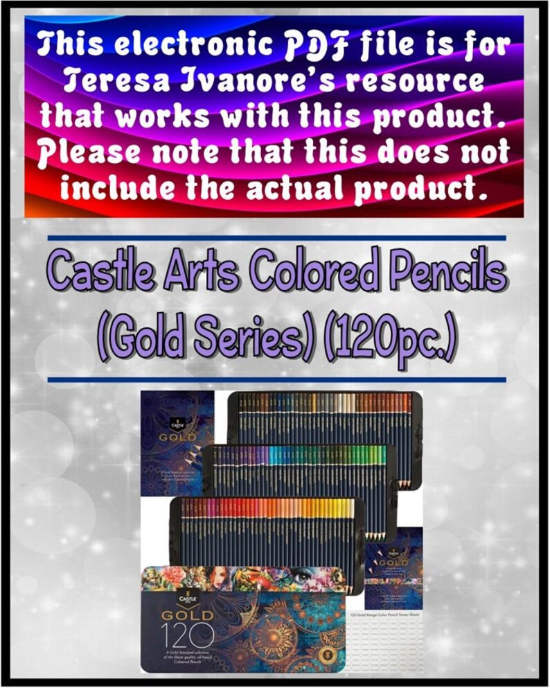 Swatch Form /color Chart For: Castle Arts Colored Pencils - Etsy Hong Kong