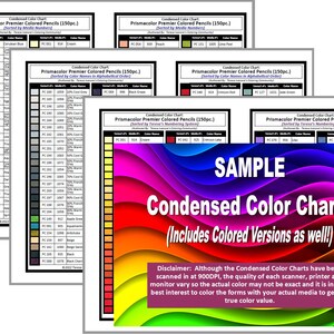 Condensed Color Chart For: SJ STAR-JOY Gold Edition Colored - Etsy